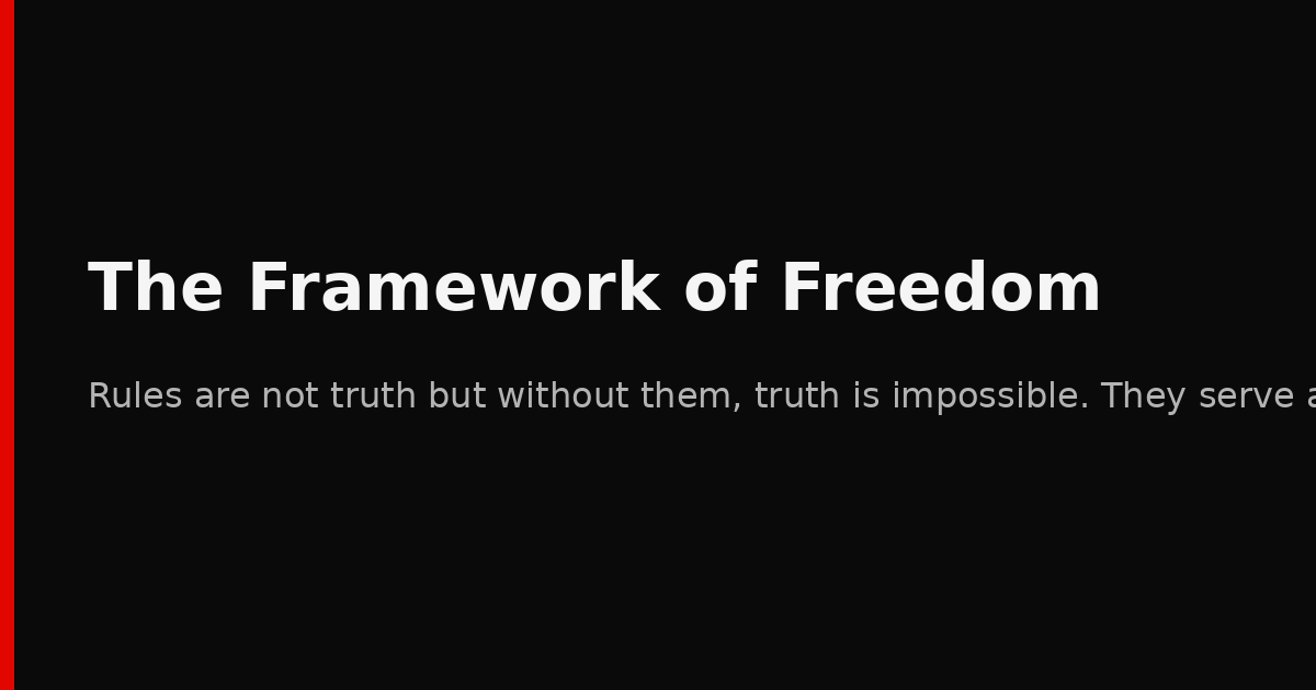 The Framework of Freedom — The New Heretics